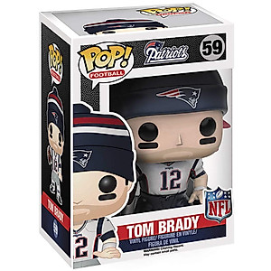 POP Football: Patriots - Wave 3 Tom Brady Funko Vinyl Figure (Bundled with Compatible Box Protector Case)