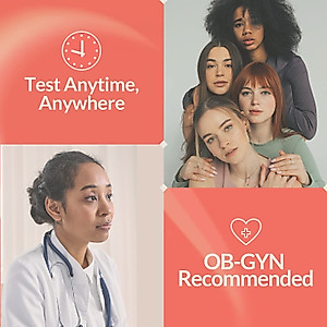 Vaginal PH Test Kit with Sterile Swabs and eBook - Vaginal PH Balance and Yeast Infection Test - Individually Packed BV Test Strips for Women - FSA HSA Approved Feminine PH Test Strips (10)