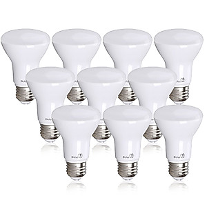 Bioluz LED 10 Pack BR20 LED Bulb 6W=50W 2700K Warm White 90 CRI Dimmable UL-Listed CEC Title 20 Compliant 540 Lumen Outdoor/Indoor Flood Light (Pack of 10)