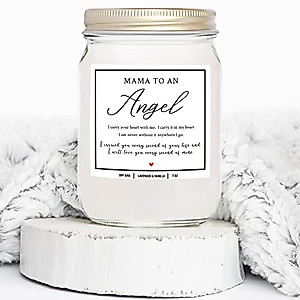 YouNique Designs Miscarriage Candle for Mothers, 7 Ounces, Loss of Baby Sympathy Gifts, Infant Loss Memorial Gifts, White All Natural Soy Vegan Aromatherapy Candles for Home (Lavender & Vanilla)