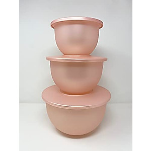 Tupperware Impressions Classic Bowl Set Spring Color NEW