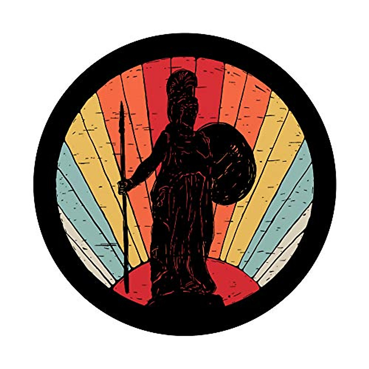 Vintage Retro Athena Shirt Greek Goddess PopSockets Swappable PopGrip