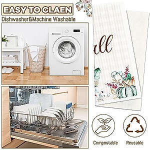 6pc Fall Pumpkins Swedish Dishcloths Thanksgivings Kitchen Dish Towels Happy Harvest Kitchen Towels Fall Leaves Pumpkin Hand Towels Give Thanks Kitchen Supplies Pumpkin Floral Bathroom Decorations