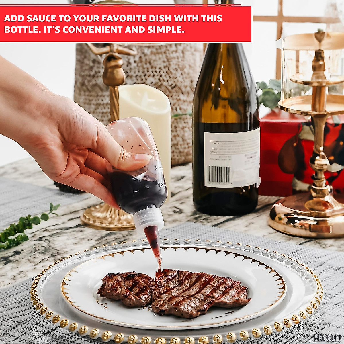 6Pcs Plastic Condiment Squeeze Bottles - 120ml Empty Bottles for Liquid Plastic Bottles with Caps Squeeze Bottles 4 Oz Ketchup Bottle - Paint Squeeze Bottles Empty Squeeze Bottle Plastic Sauce Bottle