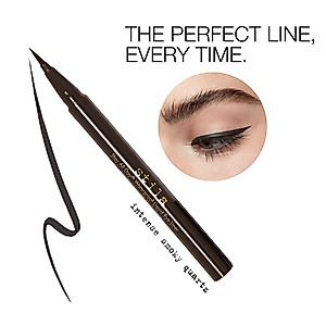 stila Waterproof Liquid Eye Liner, Stay All Day Makeup with Fine Brush Tip Lasting Satin Finish, Smudge-Proof & Transfer-Resistant