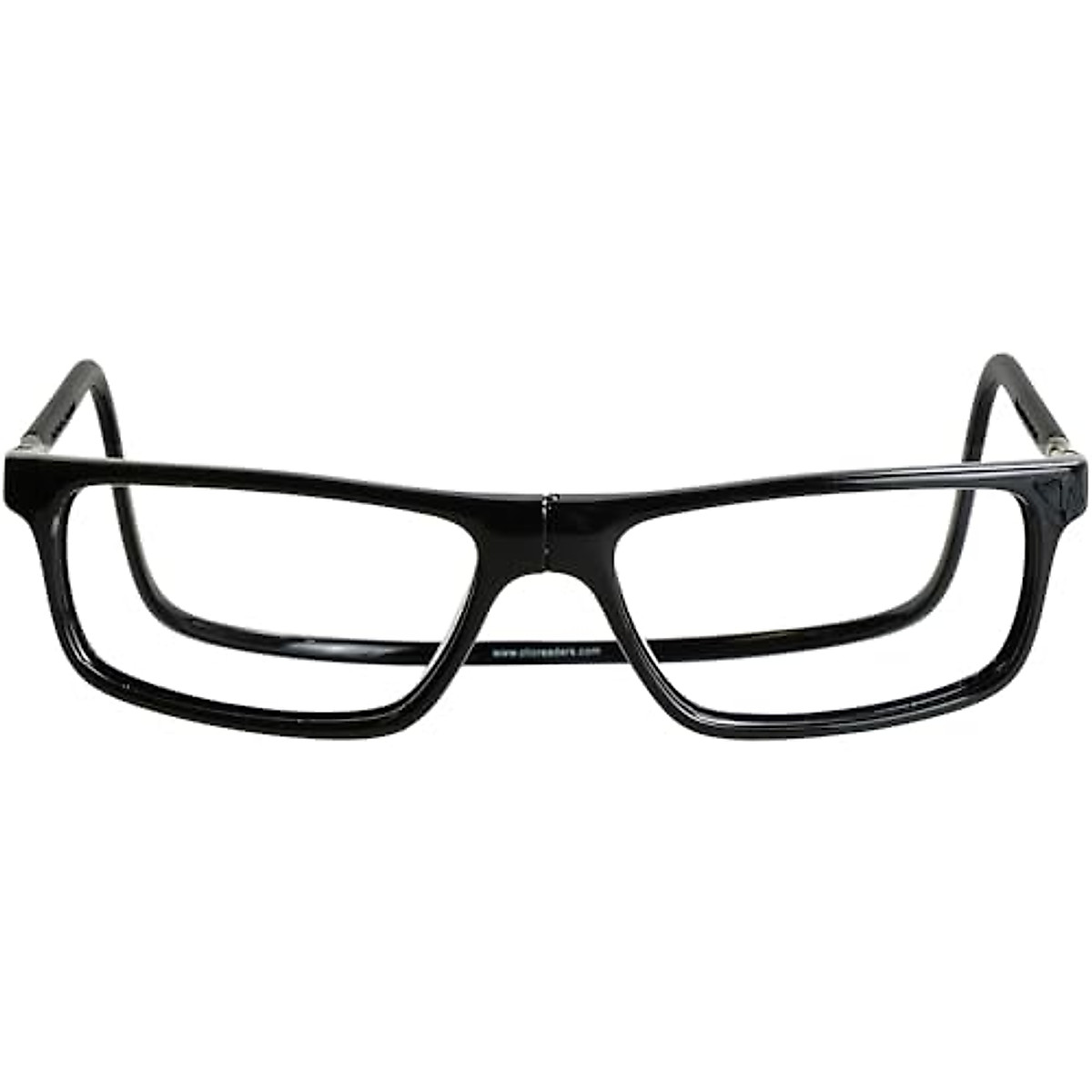 Clic Magnetic Reading Glasses for Men or Women, Computer Readers, Executive (M-XL, Black, 1.50 Magnification)