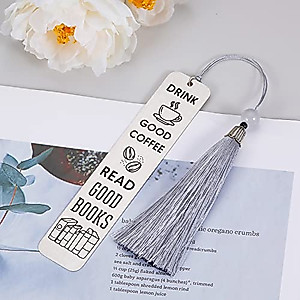 Book Lovers Gifts Bookmark for Women Men Coffee & Books Bookmarks for Book Coffee Lovers Women Birthday Retirement Gifts Bookmarks for Coworker Friends Bookworm Reader Gifts for Teacher Daughter