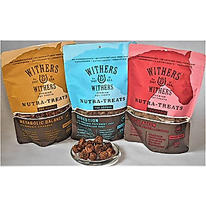 Withers & Withers Sugar-Free Horse Treats – Organic Peppermint, Marshmallow with Oat Bran Horse Cookies, Goat Treats 16 Oz – Humane Plant-Based Ingredients