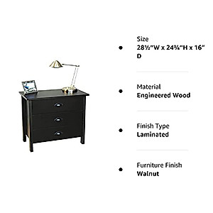 Venture Horizon 3 Drawer Nouvelle Chest Black