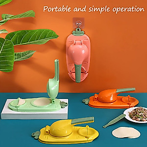 Dough Press, Dough Pressing Tool Dumpling Artifact Pressing Household Hand-Made Press Mold, Manual Tortilla Maker Press Dumpling Skin Dough Presser Dumpling Wrapper Presser Kitchen Gadgets (2 in 1 GN)