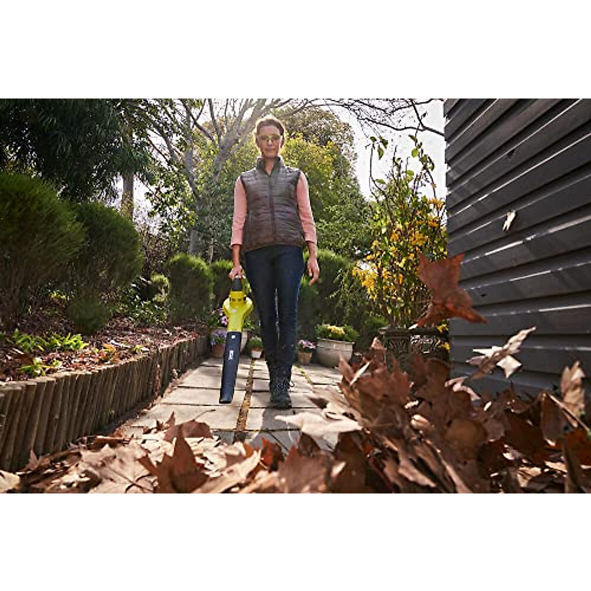 Ryobi OBL1820S ONE+ Cordless Blower, Air Speed (Zero Tool), 241 km/h, 18 V, Hyper Green and Grey