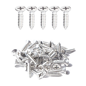 #8 x 3/4" Stainless Flat Head Phillips Wood Screws (50pcs) 18/8 Stainless Steel 304 Countersunk Self Tapping Screw | by IMSCREWS