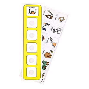 Morning/Evening Routine Bundle (Plastic, Washable, Visual schedules for Autism/Learning Disabilities/ADHD)
