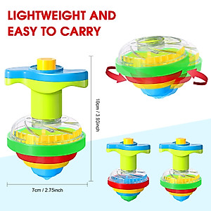 16 Pieces Light up Spinning Tops for Kids, LED Light up Flashing UFO Spinning Tops Gyroscope Novelty Bulk Stocking Stuffers for Birthday Party Favors Games Presents