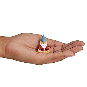 Juvale 4 Pieces Mini Garden Gnomes, Outdoor Fairy Miniature Statue Accessories Set, Decorations in Funny Poses, Yard Ornaments for Yoga Gifts, Garden, Plant Pots Decor