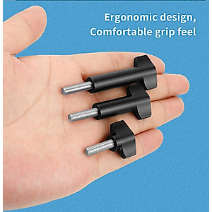 FEICHAO 3Pcs CNC Thumbscrew M5 Compatible for GOPRO Hero 9 Hero 8 Hero 7 MAX All Series/ EK7000 4K and Other Cameras (2.52in / 64mm)