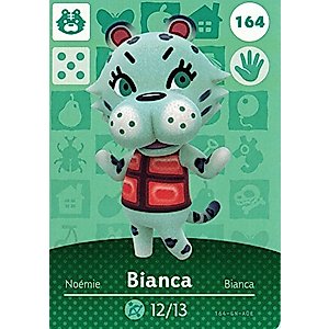 Nintendo Animal Crossing Happy Home Designer Amiibo Card Bianca 164/200 USA Version by Nintendo