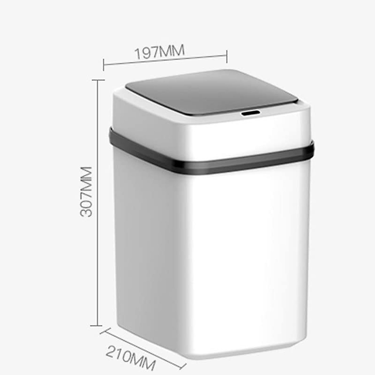 GENIGW Automatic Touchless Sensor Smart Trash Can Intelligent Dustbin Lid Induction Motion Detector Garbage Can Kitchen