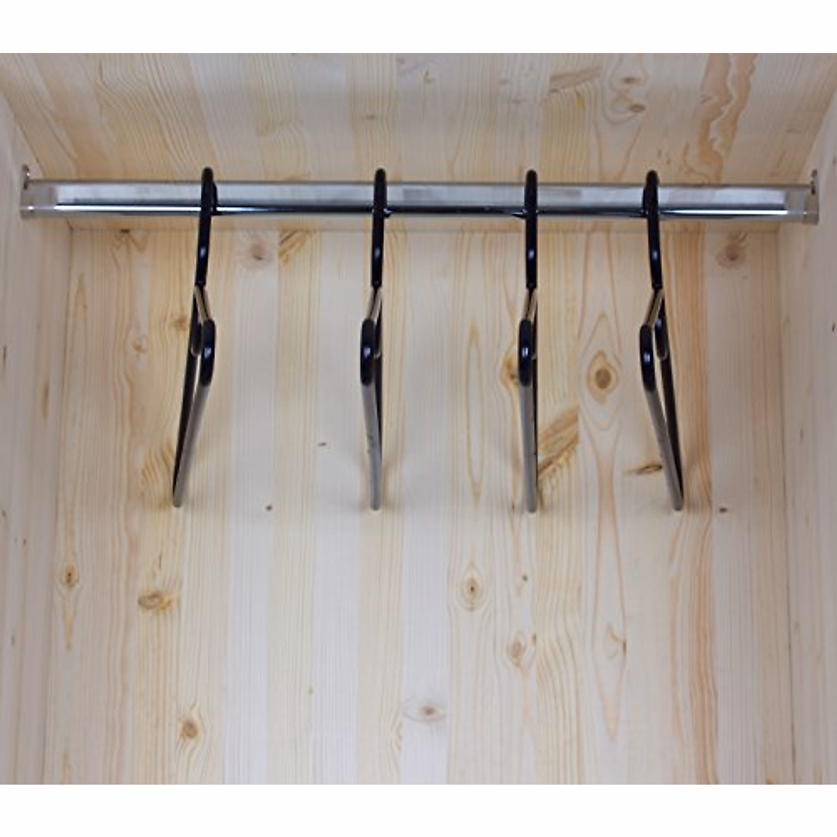 GlideRite Hardware 24-inch Steel Oval Closet Rod with Two Sets of End Supports Polished Chrome Set of: (4)