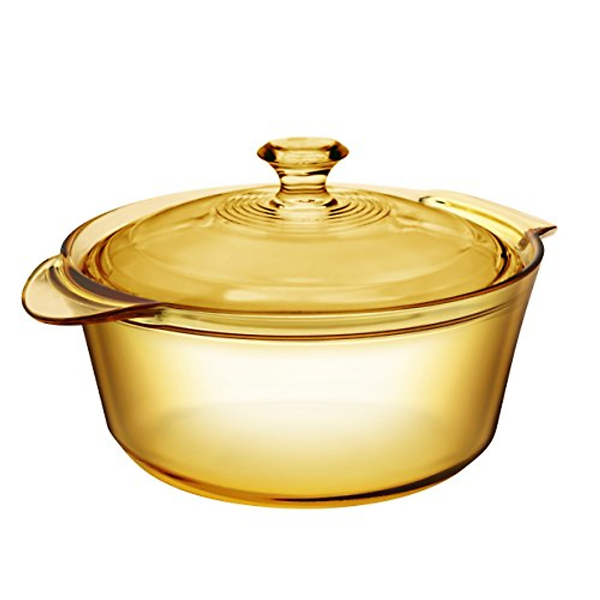 VISIONS Pyroceram Flair Glass Cover, 5.5L Cookpot, Brown