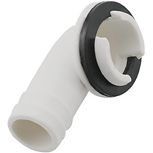 MEETOOT Air Conditioning Drain Hose Adapter 20mm Black AC Drain Hose Connector Elbow Fitting Adapter for Mini-Split AC and Window Air Conditioner