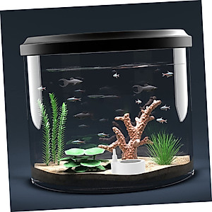 balacoo Nano Air Stone Aquarium Oxygen Aerator Bubble Diffuser Aquarium Accessories Co2 Regulator Round Air Wall Round Fish Tank Fish Tank Supply Aeration Pump Nano Material Hydroponics