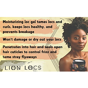 Lion Locs Hair Locking Dreads Moisturizer for Dreadlocks, Locks, Microlocs, Interlocks, Braidlocks, Braids, Fauxlocs, Twistlocks, or Sisterlocks (8oz) (Firm)
