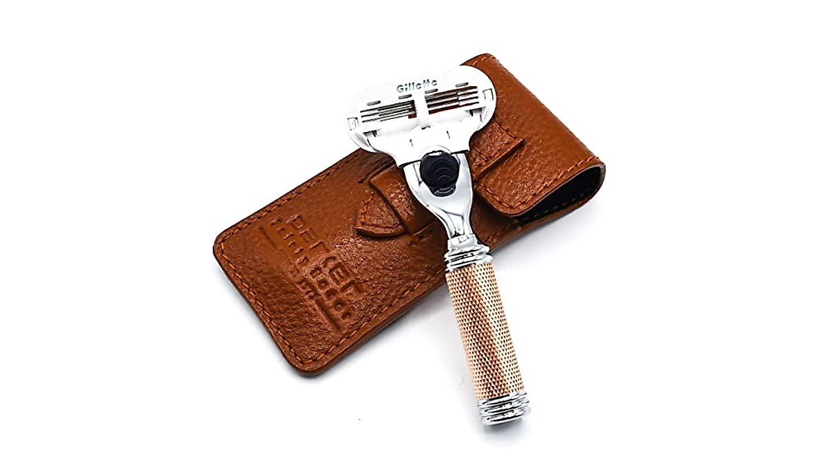 Travel Razor for Women - Gillette Venus Compatible & Leather Case