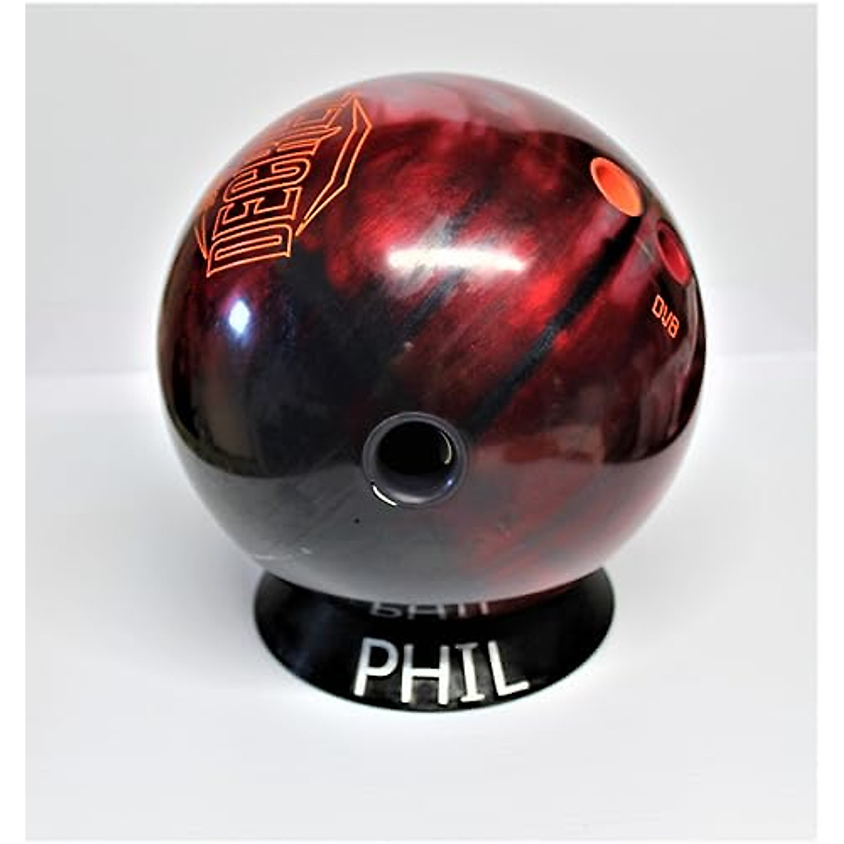 Bowling Ball Holder Personalized, Bowling Ball Cup, Bowling Ball Cleaning Cup (Cup Color Hot Pink)