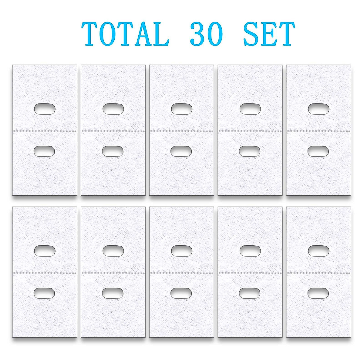 30 Sets (60 Pcs) Vertical Blinds Replacement Slats Panels, Vertical Blind Repair Tabs Kit, Clear Apartment Blinds Replacement Fixers, Horizontal Blinds Replacement Parts