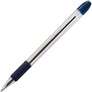 Pentel® R.S.V.P.® Ballpoint Pens, Medium Point, 1.0 mm, Clear Barrel, Blue Ink, Pack Of 12
