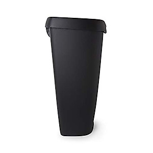 Umbra 084200-047 Brim Step On Trash Can, Black, 13 Gallon