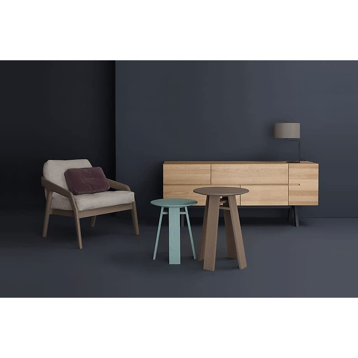 Timber 'Small' Side Table. All solid Hardwood. Highest quality on Amazon.