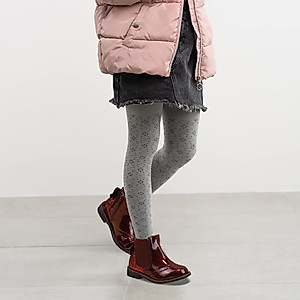 FUPPIA Girls Ankle Boots Kids Side Zipper Waterproof Boots Shiny PU Upper Dress Boot for Toddler Little Girls Red Size 12