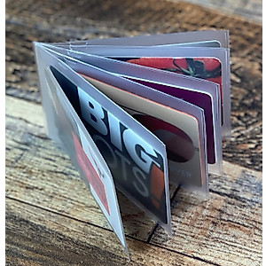 Set Of 2 Heavy Duty Vinyl Credit Card ID Holder Wallet Insert MADE IN USA