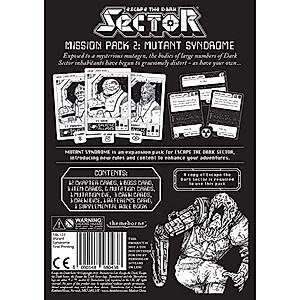 Escape the Dark Sector Board Game Mutant Syndrome MISSION PACK 2 - Confront Gruesome Mutations! Cooperative Sci-Fi Adventure Game for Adults, Ages 14+, 1-4 Players, 45 Min Playtime, Made by Themeborne