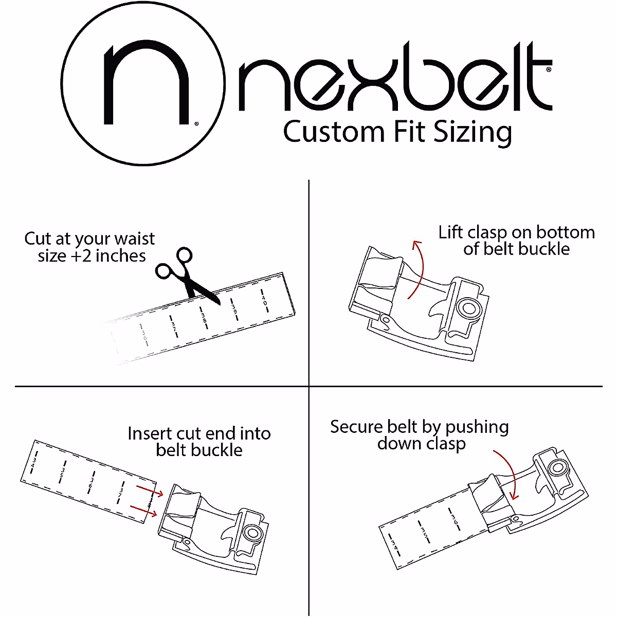 Nexbelt Braided Golf Belt with Ratchet Technology - Cut to Fit Braided Golf Belt for Men - PreciseFit Braided Stretch Golf Belt with 1 3/8" Width Strap - Anchor