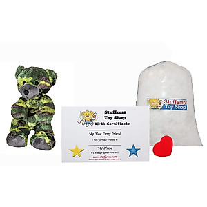 Make Your Own Stuffed Animal Mini 8 Inch GI The Camo Bear Kit - No Sewing Required!