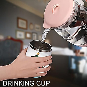 Stainless Steel Insulated Cup, Merry Christmas Print 304 Stainless Steel, Smooth Round Rim Ideal for Office, Home, And Gift Giving