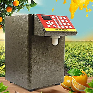 DENESTUS Automatic Fructose Dispenser Syrup Dispenser 8000CC Bubble Tea Fructose Quantitative Machine Stainless Steel Barrel 220V