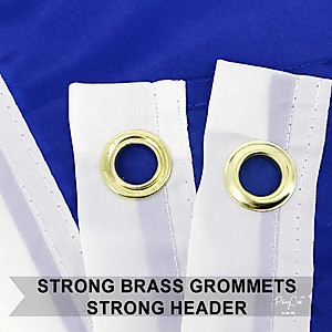 US Air Force Flag Wings Logo 3x5 ft USAF White on Blue Veteran Active (3x5FT)