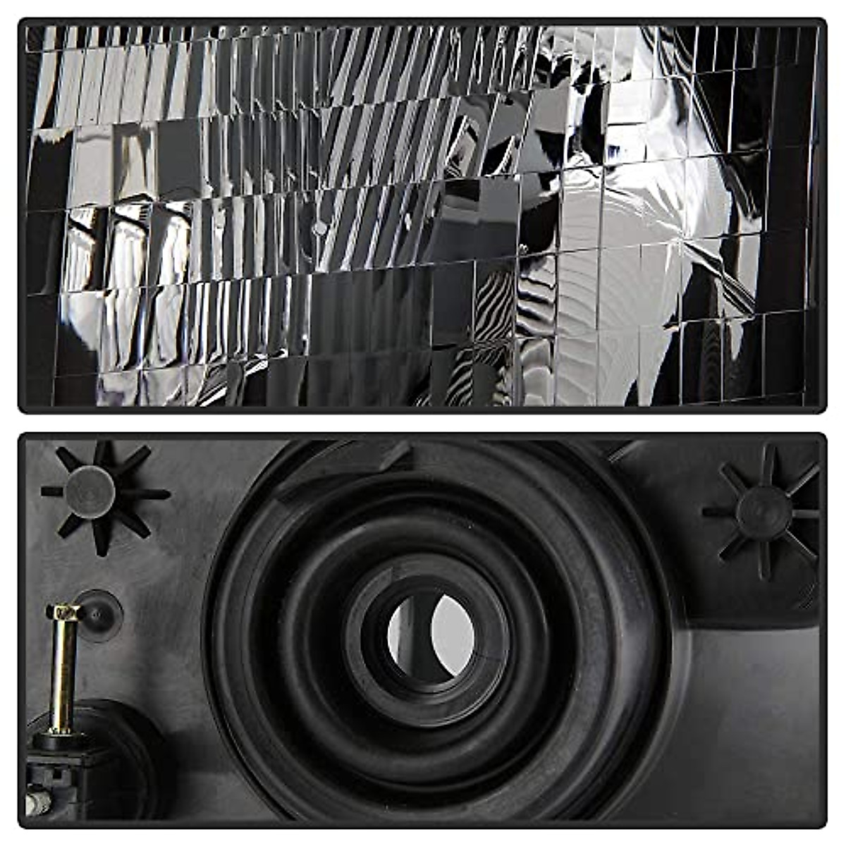 ACANII - For 2001 2002 2003 2004 Ford Escape Black Housing Headlighs Headlamps Replacement Driver & Passenger