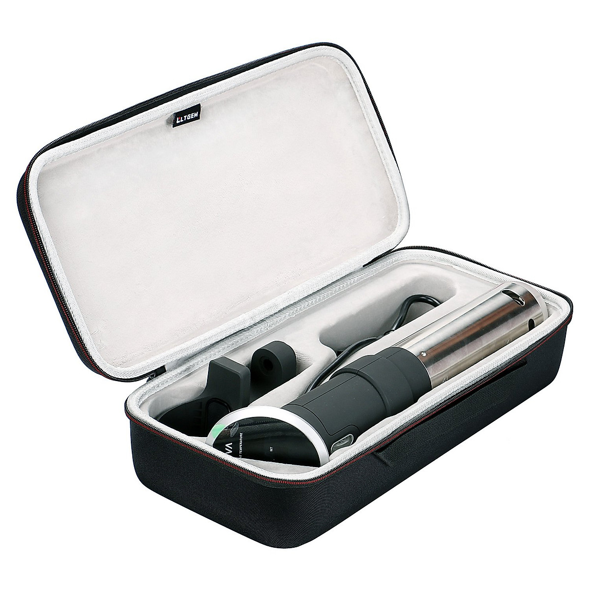 LTGEM Case Compatible with Anova Culinary Sous Vide Precision Cooker 2.0/3.0 / Pro, Black+Gray(Case Only)