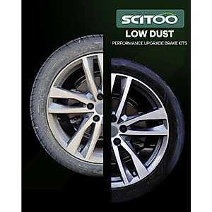 Ceramic Brake Pads Kits,SCITOO 8pcs Brakes Pads Set fit for 2004-2008 for Ford for F-150,2006-2008 for Lincoln Mark LT