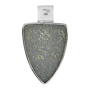 Starborn Ammolite and Sterling Silver Shield Pendant