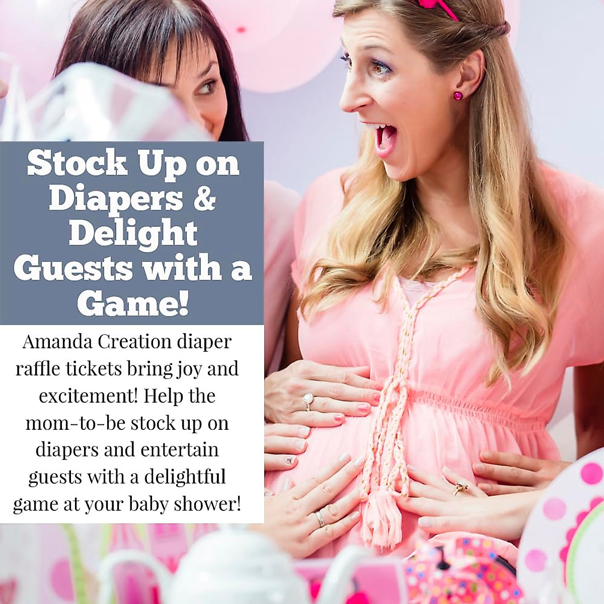 Amanda Creation Oh Boy! Outdoorsy Blue and Black Plaid Lumberjack Diaper Raffle Tickets for Boy Baby Showers, 20 2" X 3” Double Sided Inserts, Bring a Pack of Diapers to Win Favors &