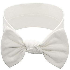 BABYGIZ Baby Girl Headbands-Infant,Toddler Cotton Handmade Hairbands with Bows Child Hair Accessories (Black, White, Gray)