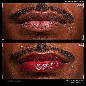 NYX PROFESSIONAL MAKEUP This Is Milky Gloss, Lip Gloss with 12 Hour Hydration, Vegan - Malt Shake (Warm Red)