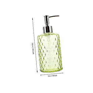 DRESSOOS Refillable Pump Bottle Glass Soap Dispenser for Hand Soap Shampoo Lotion