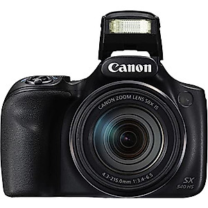 Canon PowerShot SX540 HS Digital Camera (1067C001), 2 x 64GB Memory Card, 3 x NB-6L Battery, Color Filter Kit, Filter Kit, Corel Photo Software, Charger, Card Reader, LED Light + More (Renewed)